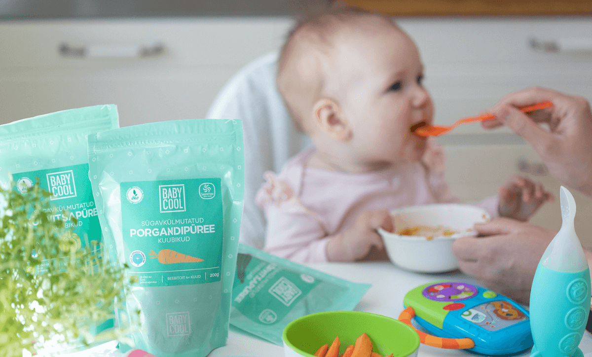BabyCool püreekuubikute valik Selver Eesti poodides ja e-poes